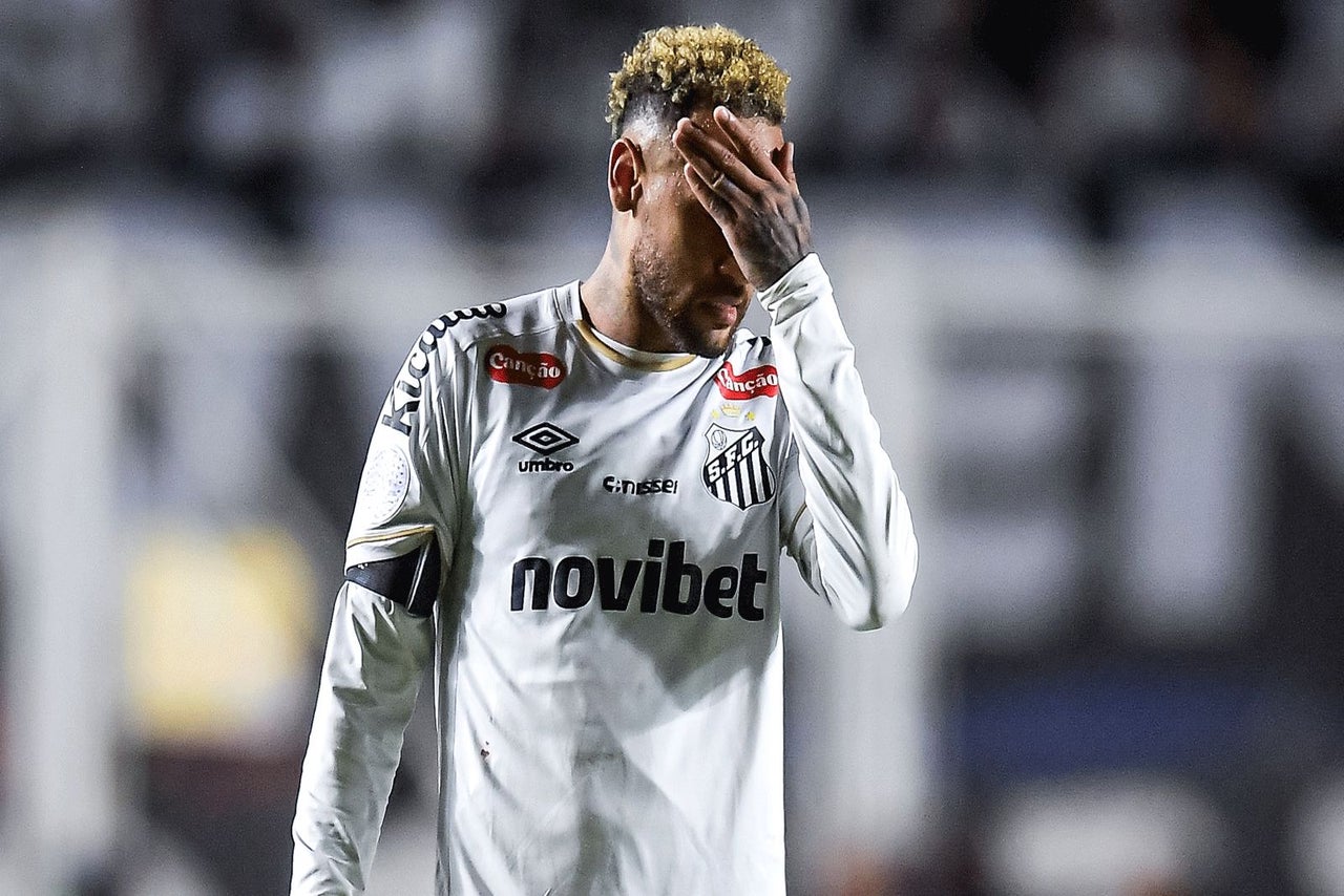 Neymar injured again! Santos star ruled out as calf issue sparks fresh ...