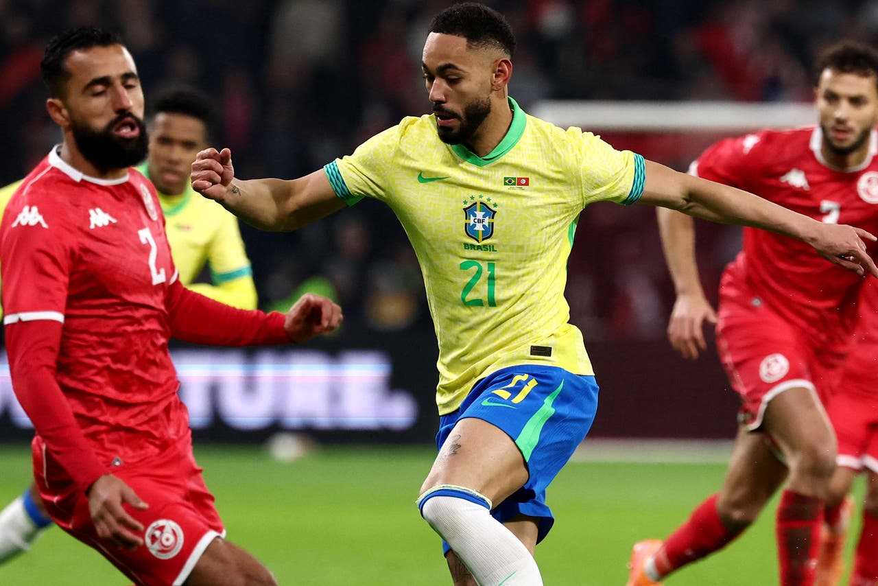 Brazil player ratings vs Tunisia: Estevao Willian can't stop scoring ...