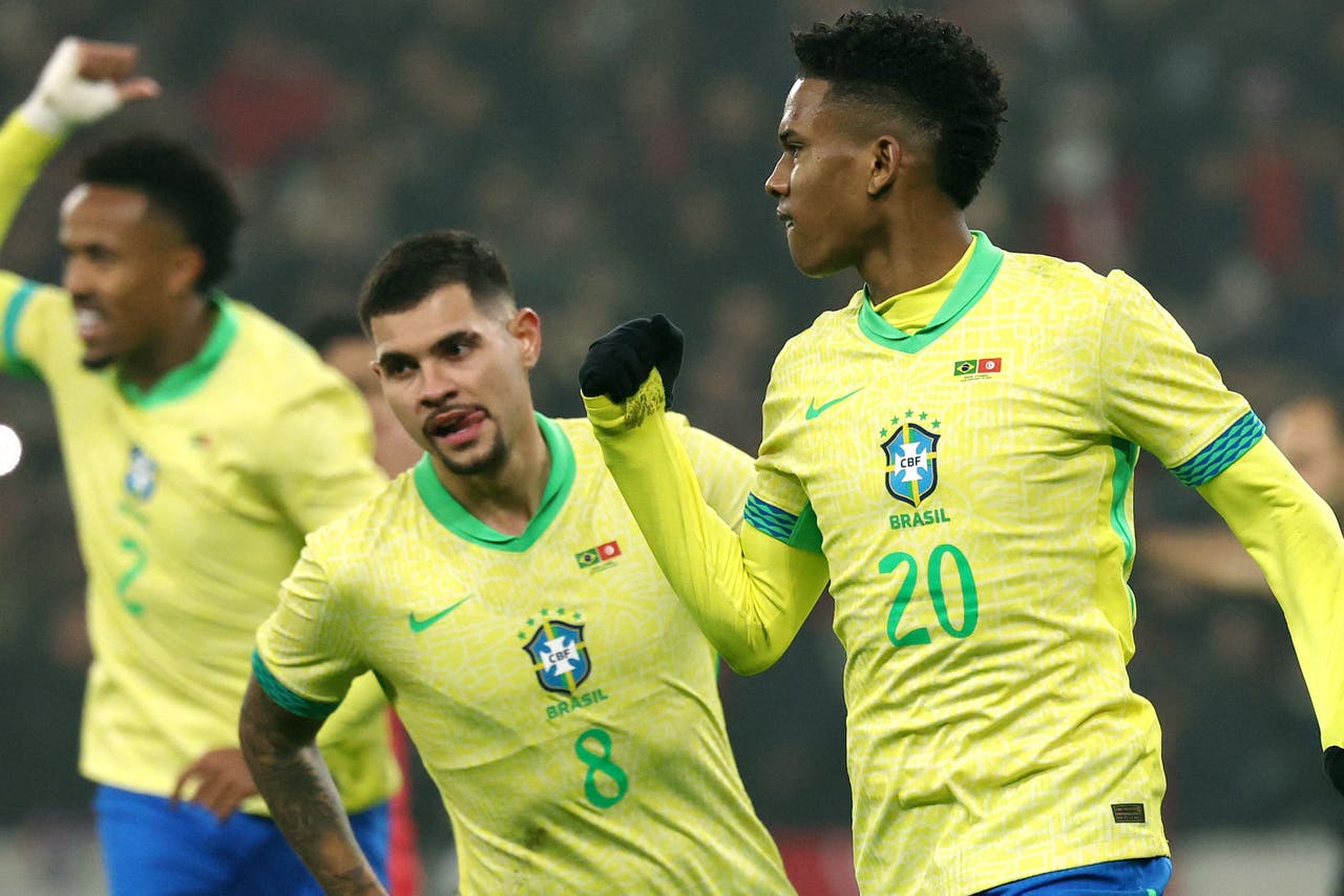 Brazil player ratings vs Tunisia: Estevao Willian can't stop scoring ...