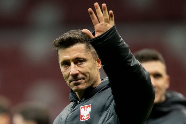 Poland captain Robert Lewandowski fights back tears after Sweden's ...