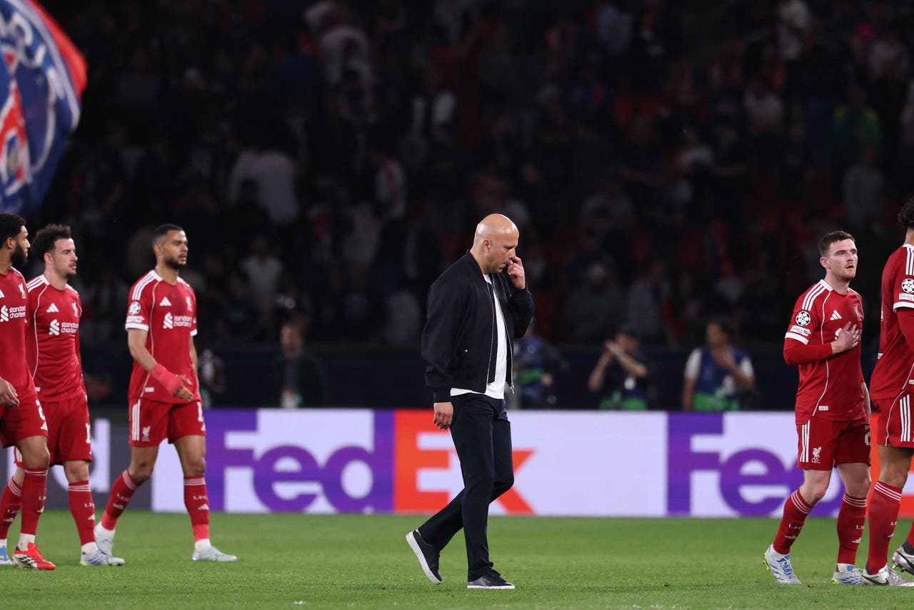 Arne Slot explains why he didn't bring Mohamed Salah on against PSG ...