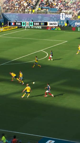 Nothing but green grass for Mbappé, but his goal is disallowed as the ...