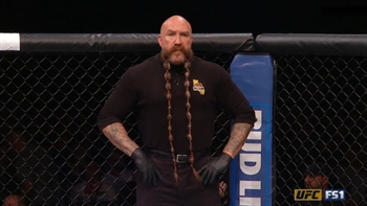 This UFC ref has the most amazing facial hair | FOX Sports