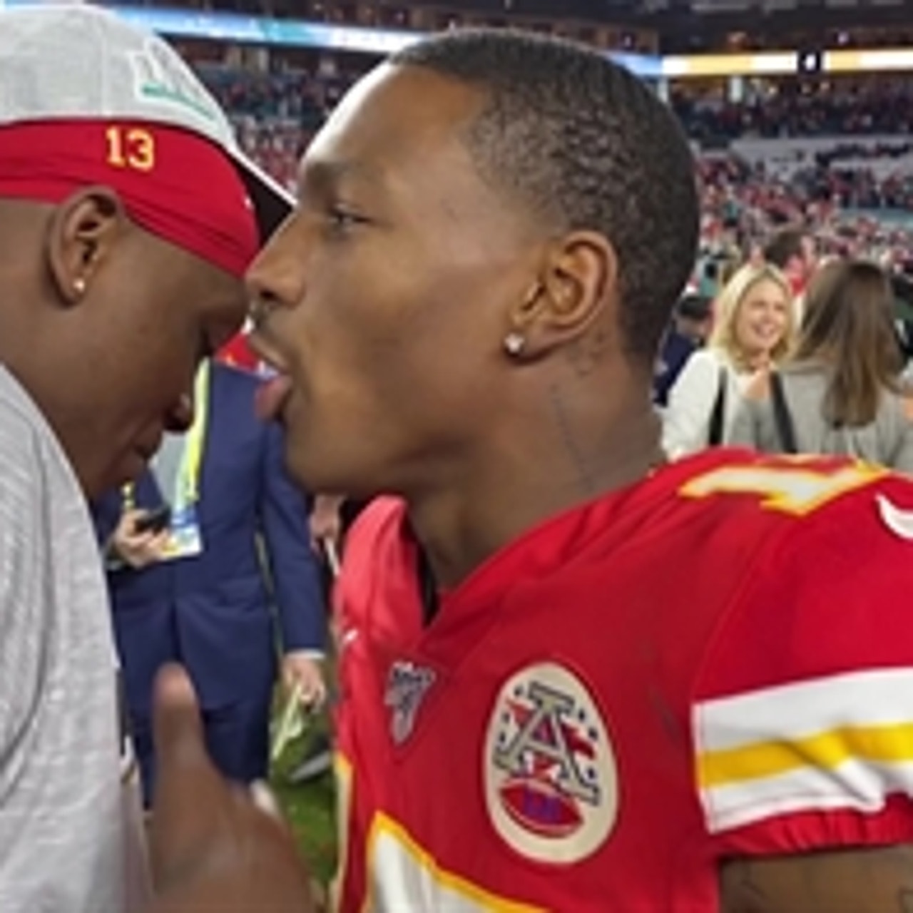 Richard Sherman Erin Andrews Hug