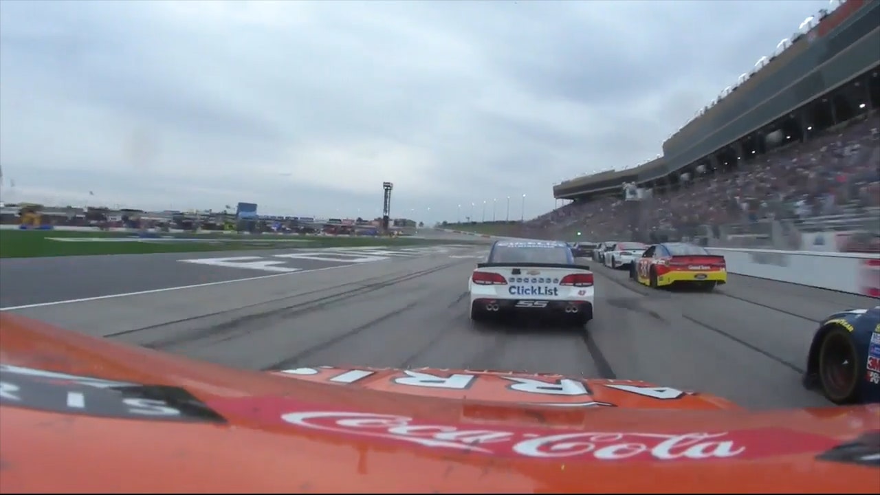 Cartoon Nascar Fox Daniel Suárez Restart In Car Camera ' 2017 ATLANTA