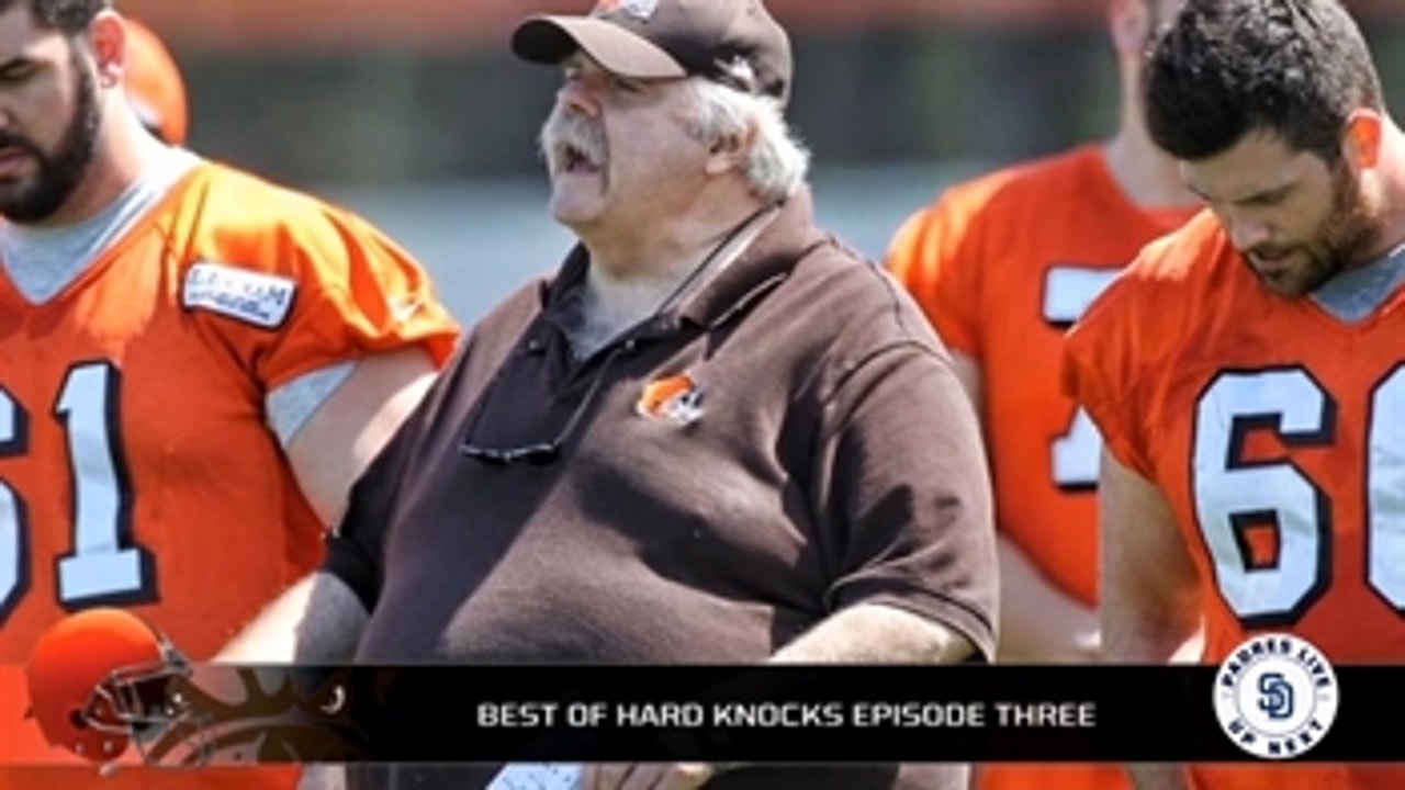 Browns offensive line Bob Wylie references WWII training to his team ...