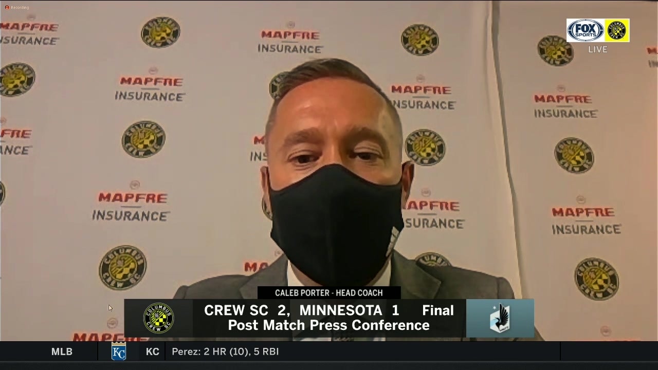 Caleb Porter reacts to Columbus 2-1 win over Minnesota | FOX Sports