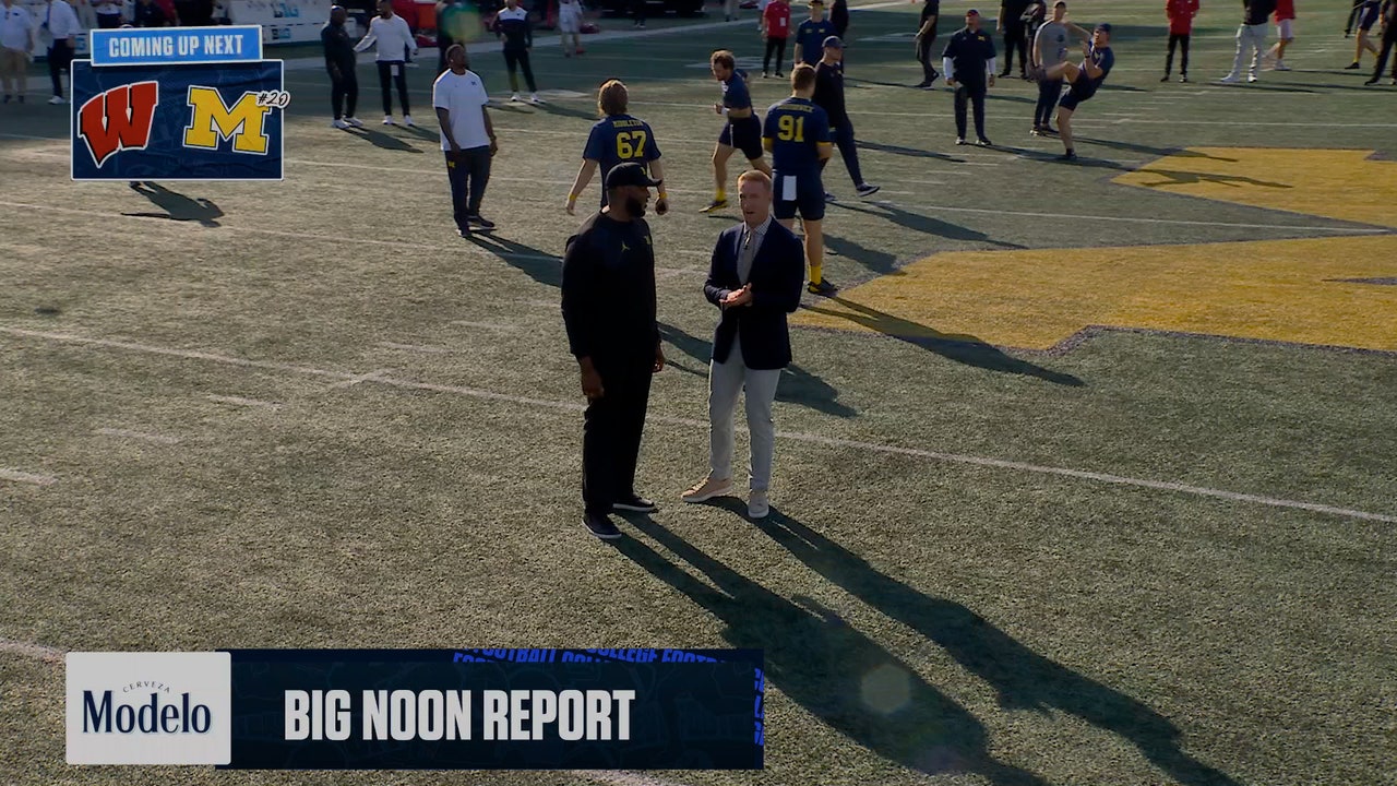 Joel Klatt talks with Michigan HC Sherrone Moore ahead of Wisconsin matchup | FOX Big Noon ...