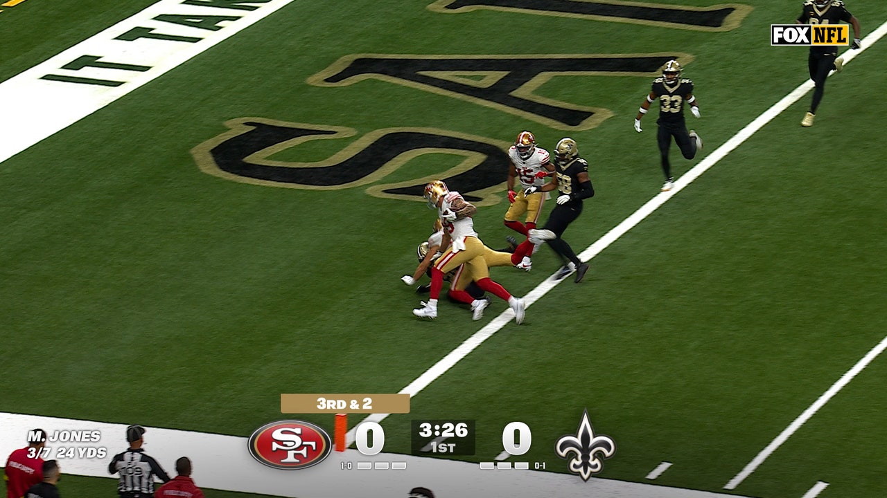 Mac Jones links up with Luke Farrell for 11-yd TD, giving 49ers lead ...