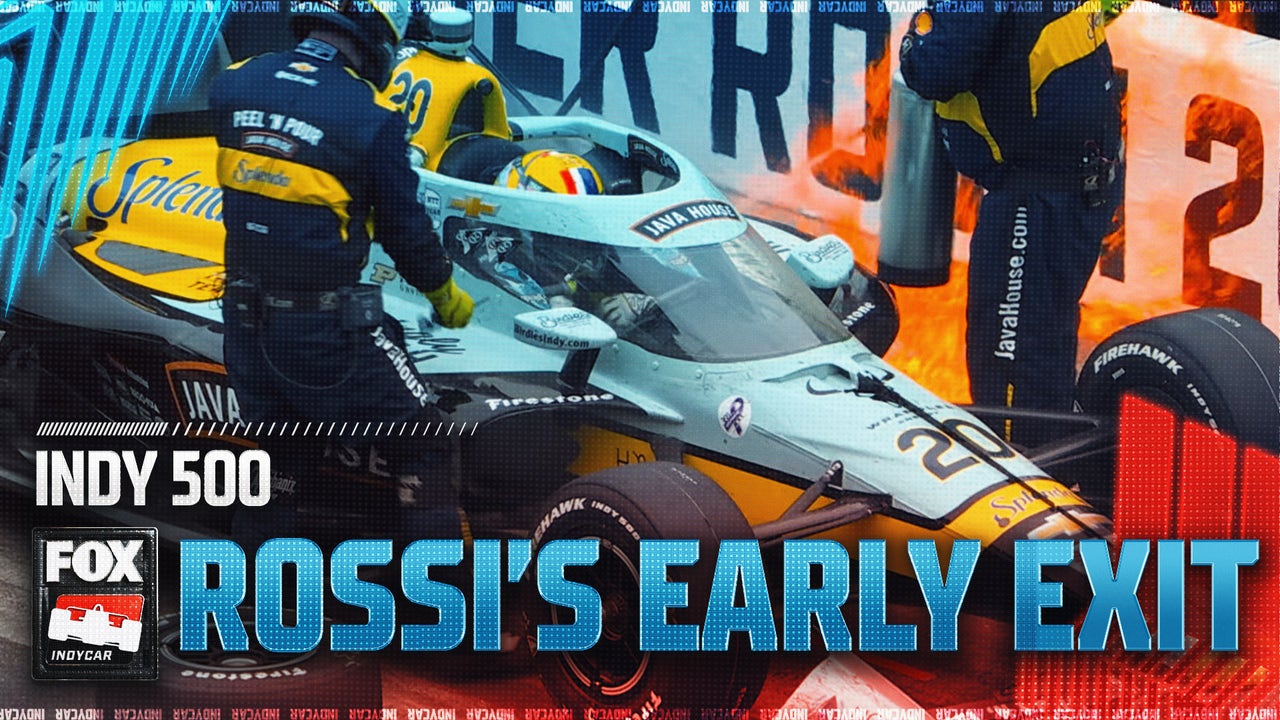 Indy 500: Alexander Rossi's vehicle catches on fire during pit stop ...