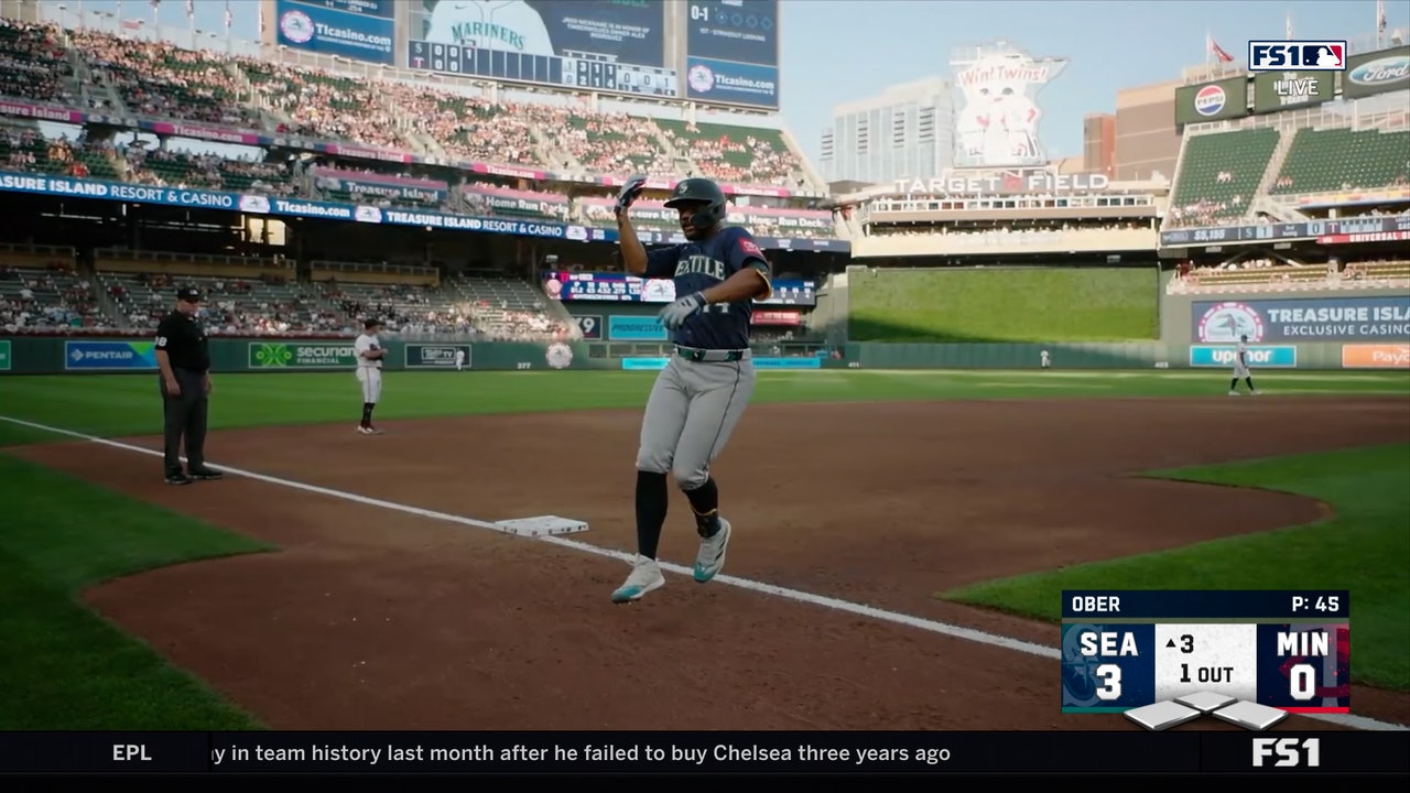 Julio Rodríguez and Luke Raley homer to give Mariners a 6-0 lead over ...