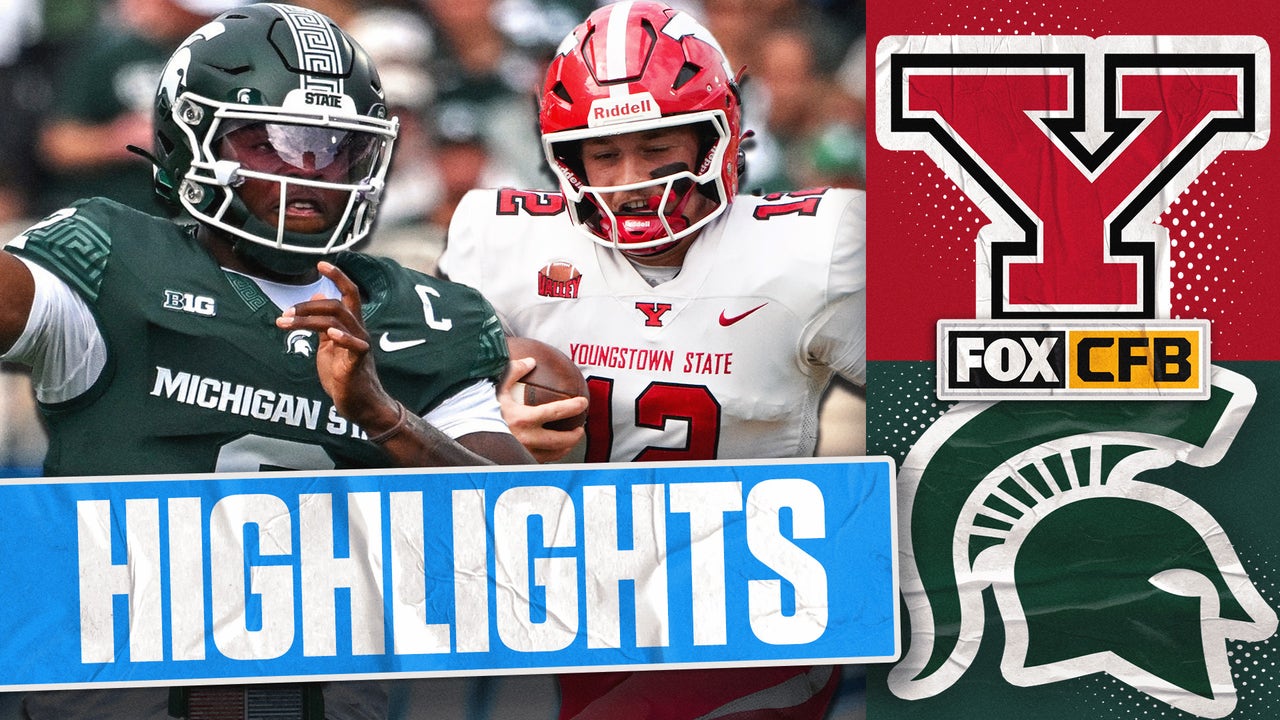Youngstown State Penguins vs. Michigan State Spartans Highlights | Fox College Football | FOX Sports