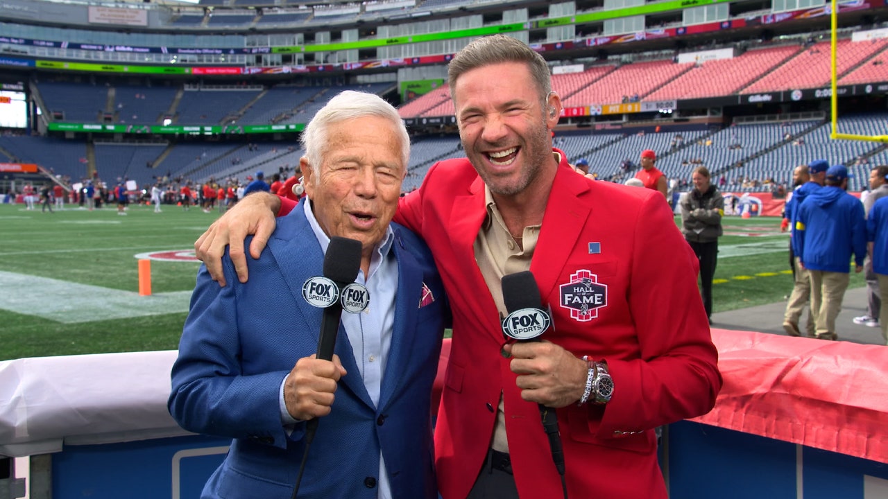 Robert Kraft joins Julian Edelman from Foxborough | FOX NFL Kickoff ...