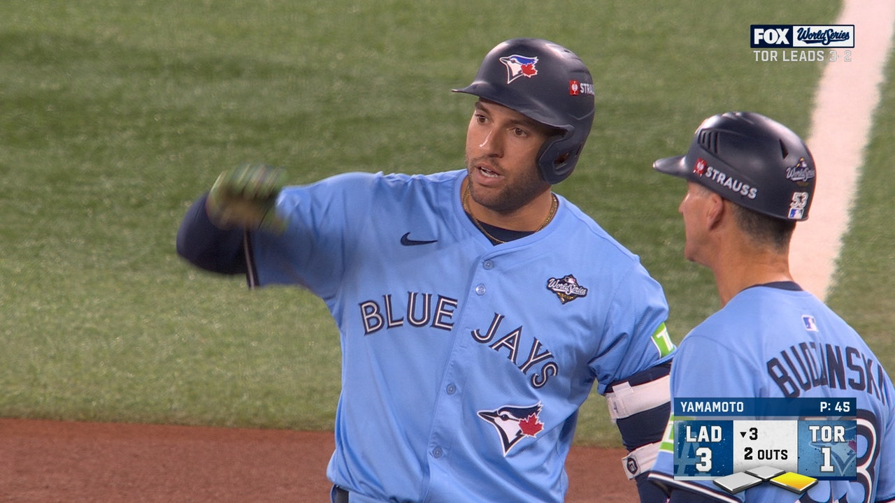 George Springer rips an RBI single to trim Dodgers’ lead over Blue Jays ...