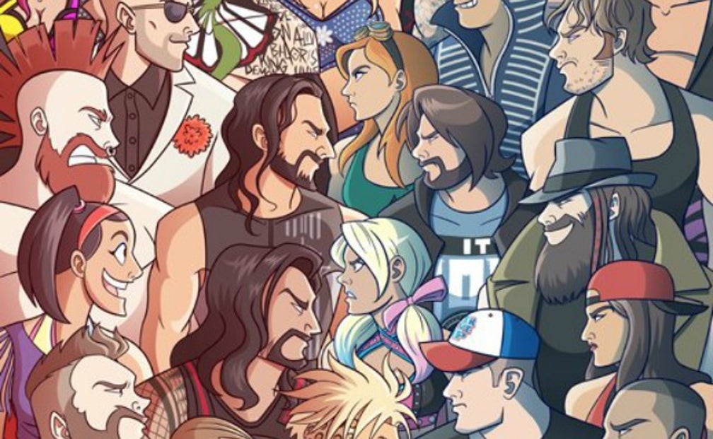 Cartoonist creates amazing WWE 'Raw vs. Smackdown' drawing | FOX Sports