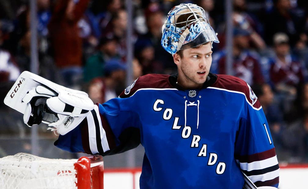 Varlamov stops season-best 47 shots as Avalanche clinch playoffs | FOX ...