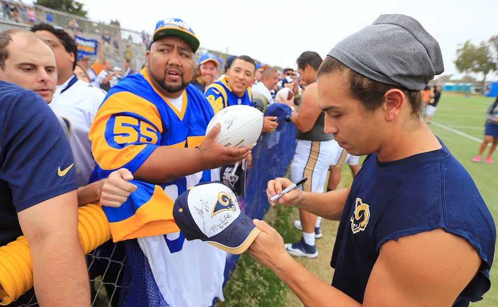 War hero Daniel Rodriguez expresses appreciation to Rams organization ...