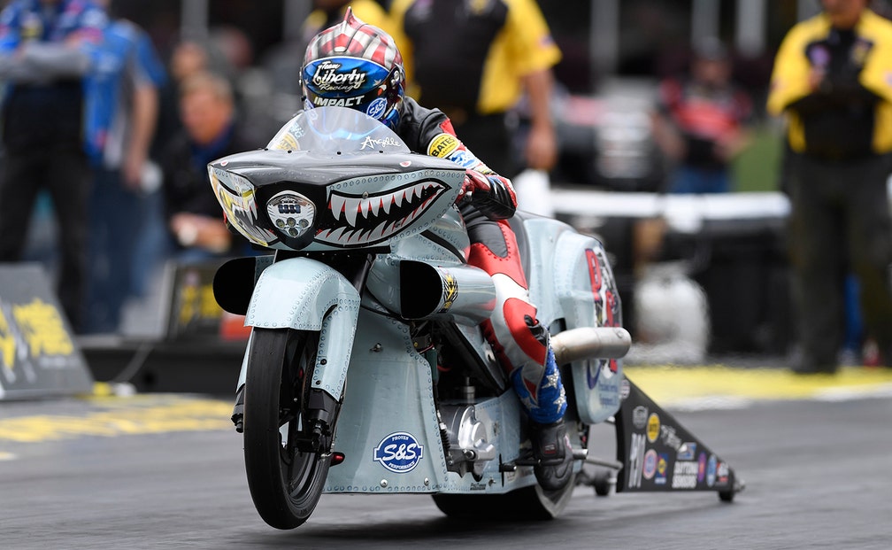 Angelle Sampey Leads Pro Stock Motorcycle Qualifying In Atlanta Fox