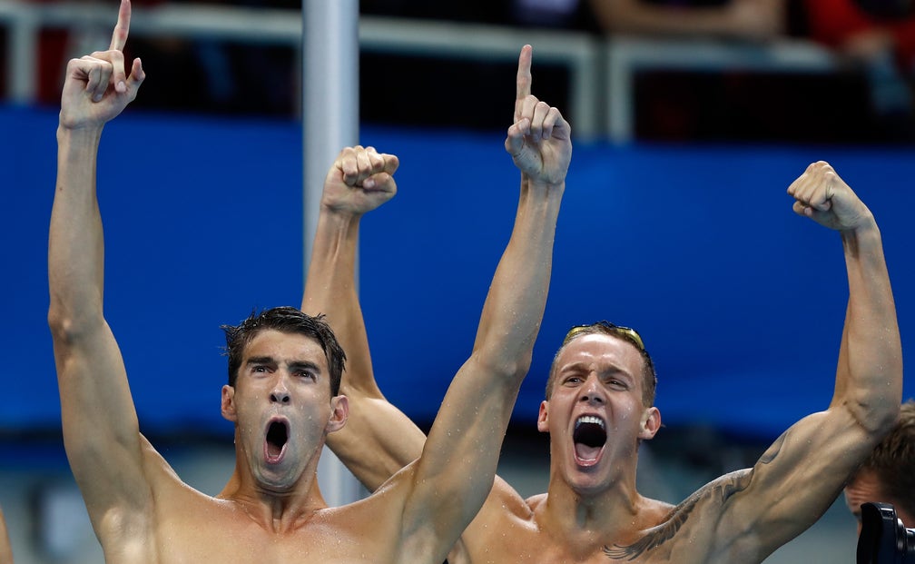 GOLD! Michael Phelps and Team USA stun for 4x100 relay victory | FOX Sports