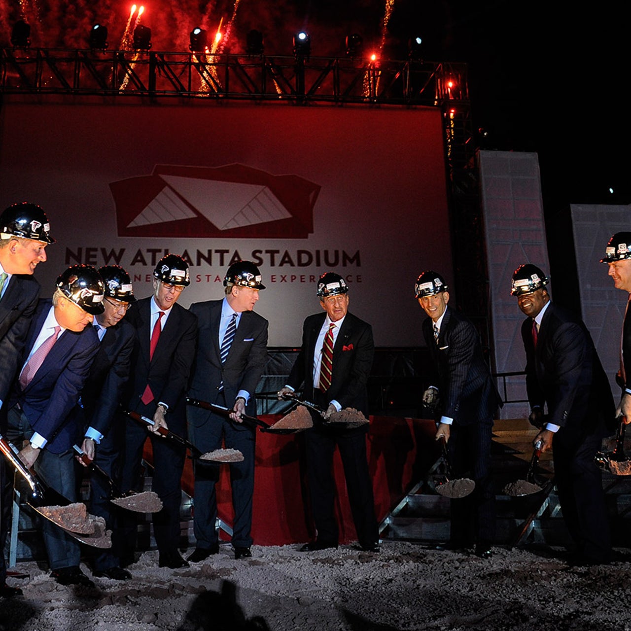 New Falcons Stadium Groundbreaking