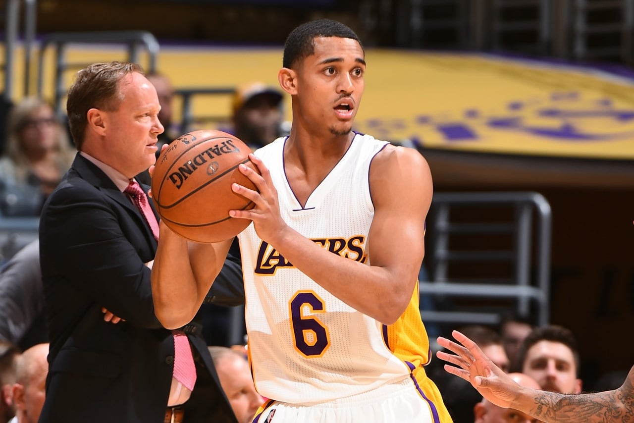Lakers guard Jordan Clarkson wore a kilt after beating the Hawks | FOX ...