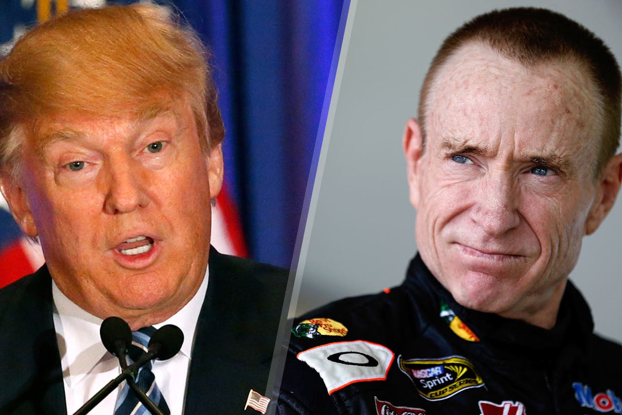 Mark Martin backs Donald Trump at rally: 'Build that wall!' | FOX Sports