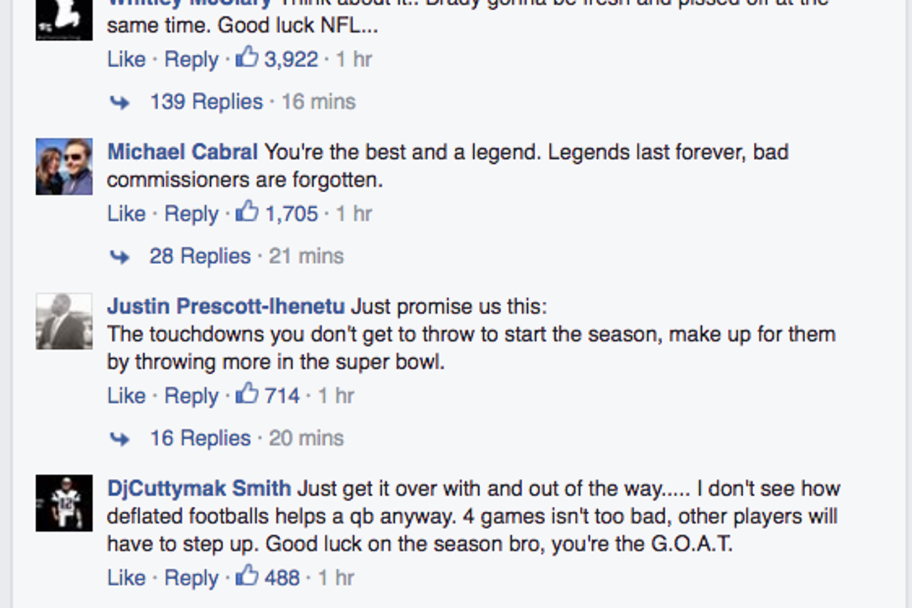 New England Patriots fans react to Tom Brady giving up on Deflategate ...