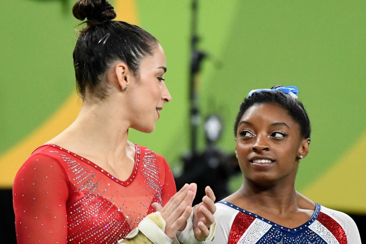 Aly Raisman and Simone Biles 'feud' over Patriots - Texans game | FOX ...