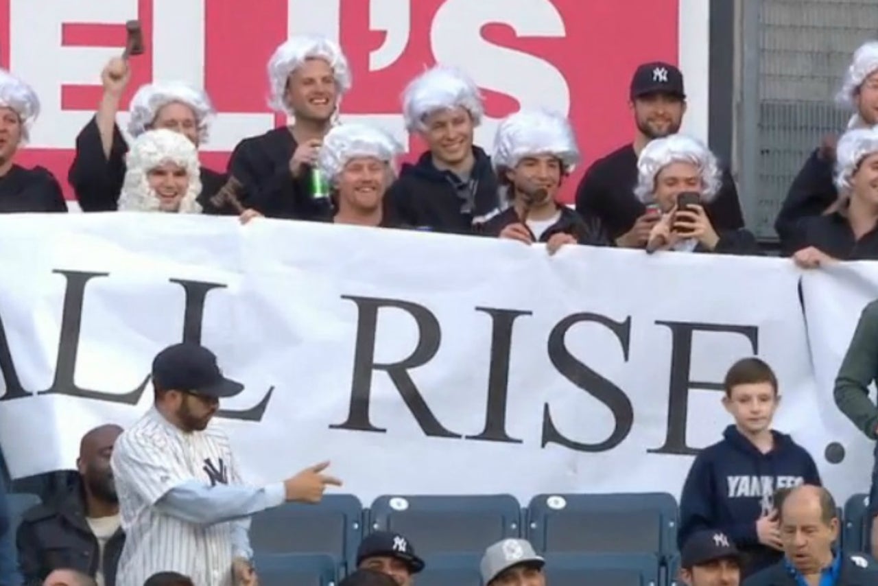 Aaron Judge now has a judge-themed cheering section at Yankee Stadium ...