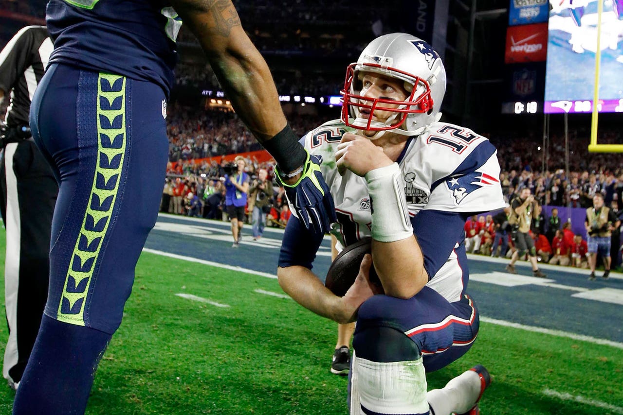 Anatomy of a handshake: Sherman congratulates Brady after SB XLIX | FOX ...