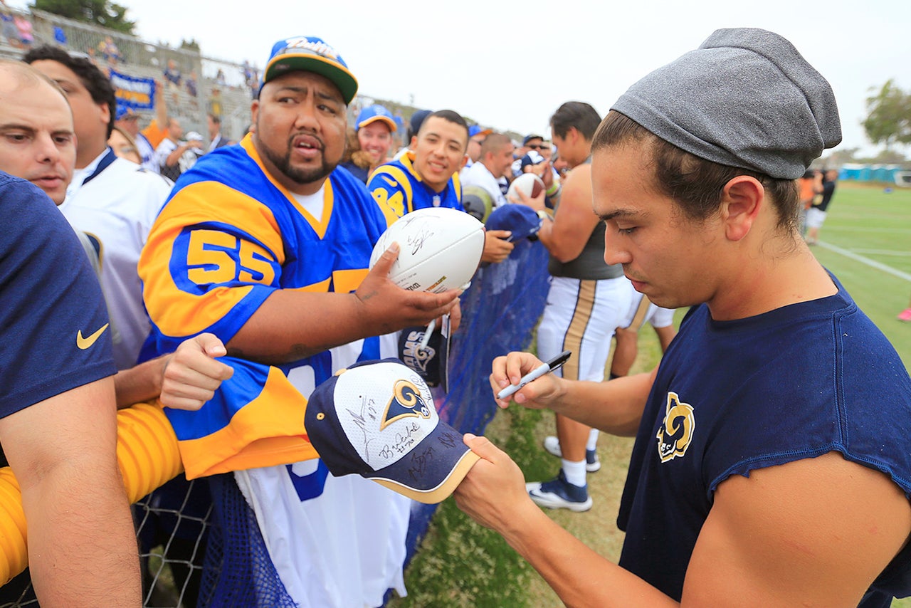 War hero Daniel Rodriguez expresses appreciation to Rams organization ...