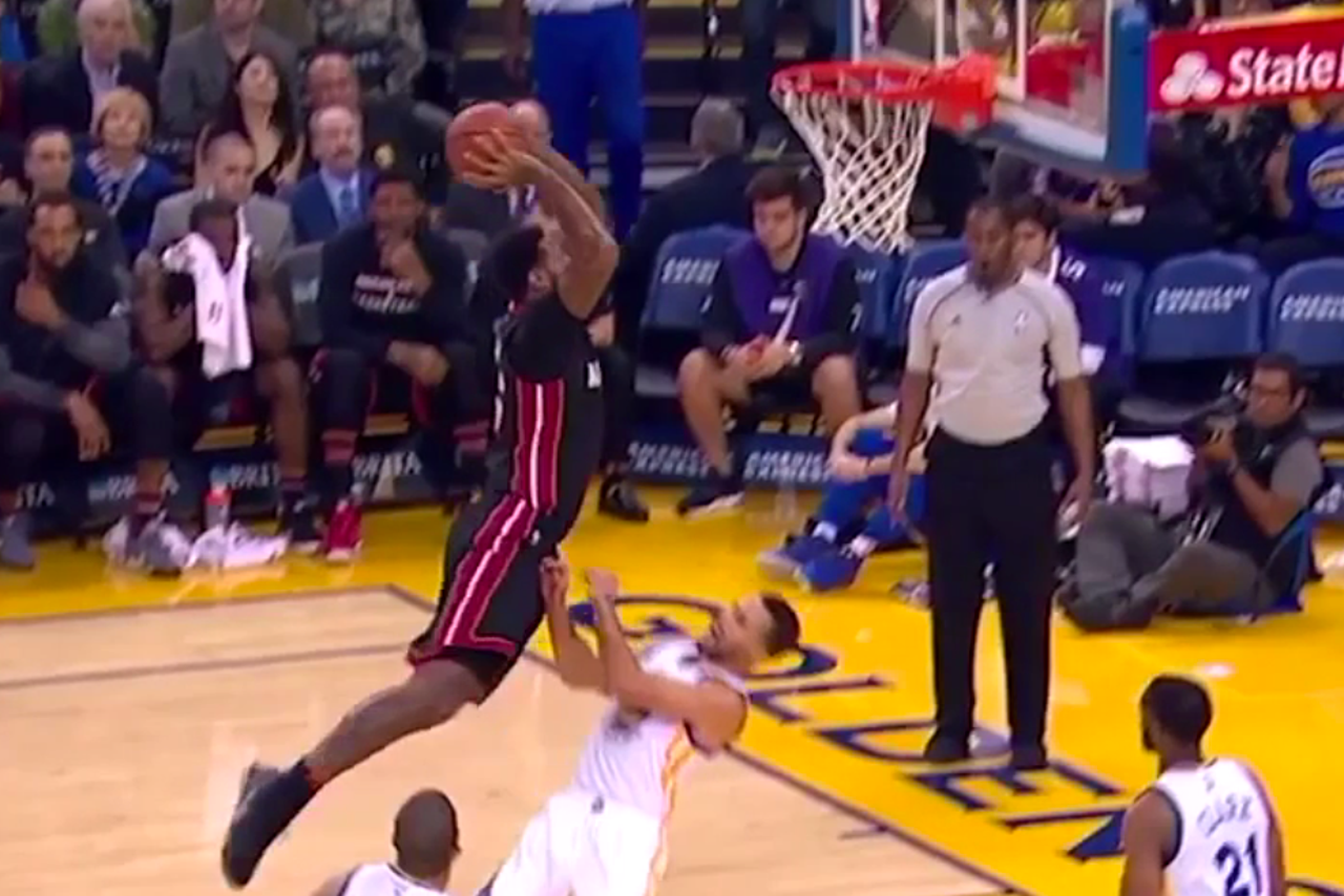 Watch James Johnson dunk Stephen Curry into oblivion | FOX Sports