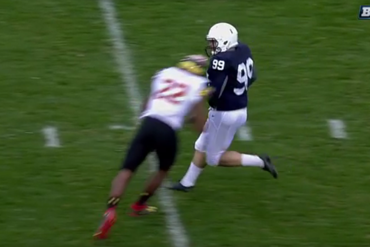 Watch Penn State's kicker get clobbered by another cheap shot hit | FOX ...