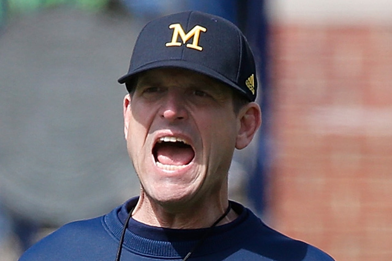 Jim Harbaugh had a strange way of pumping up Michigan's new QB | FOX Sports