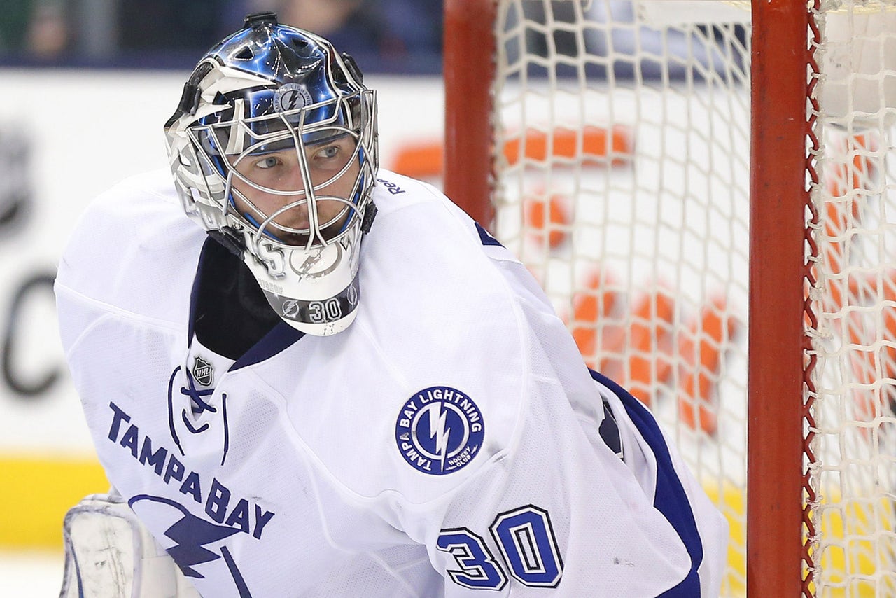 Lightning Goalie Ben Bishop Faces Shots For First Time Since Wrist