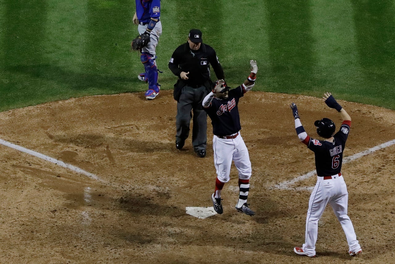 Watch: Rajai Davis hits home run off Aroldis Chapman to tie Game 7 ...