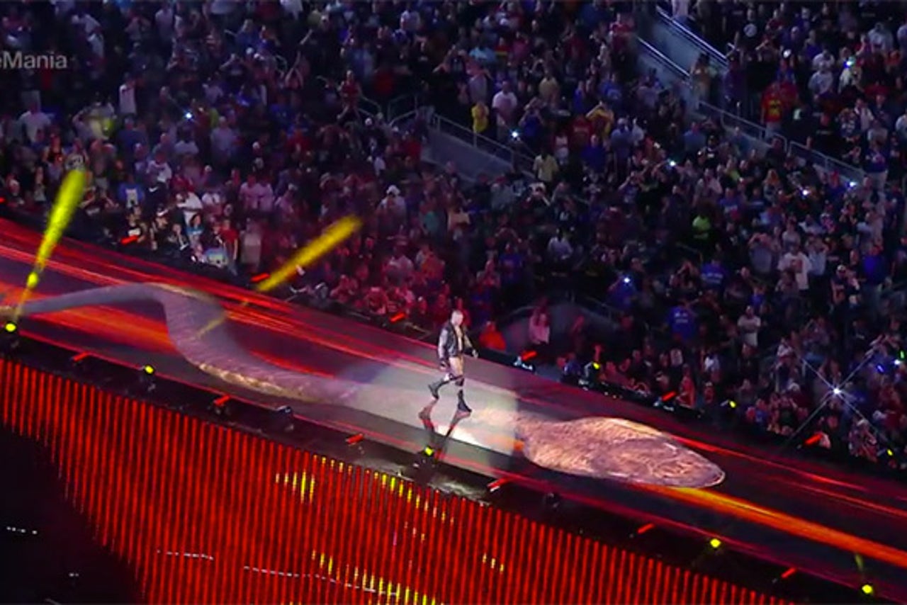 Randy Orton on his WrestleMania 33 entrance: "Snake looked like giant ...