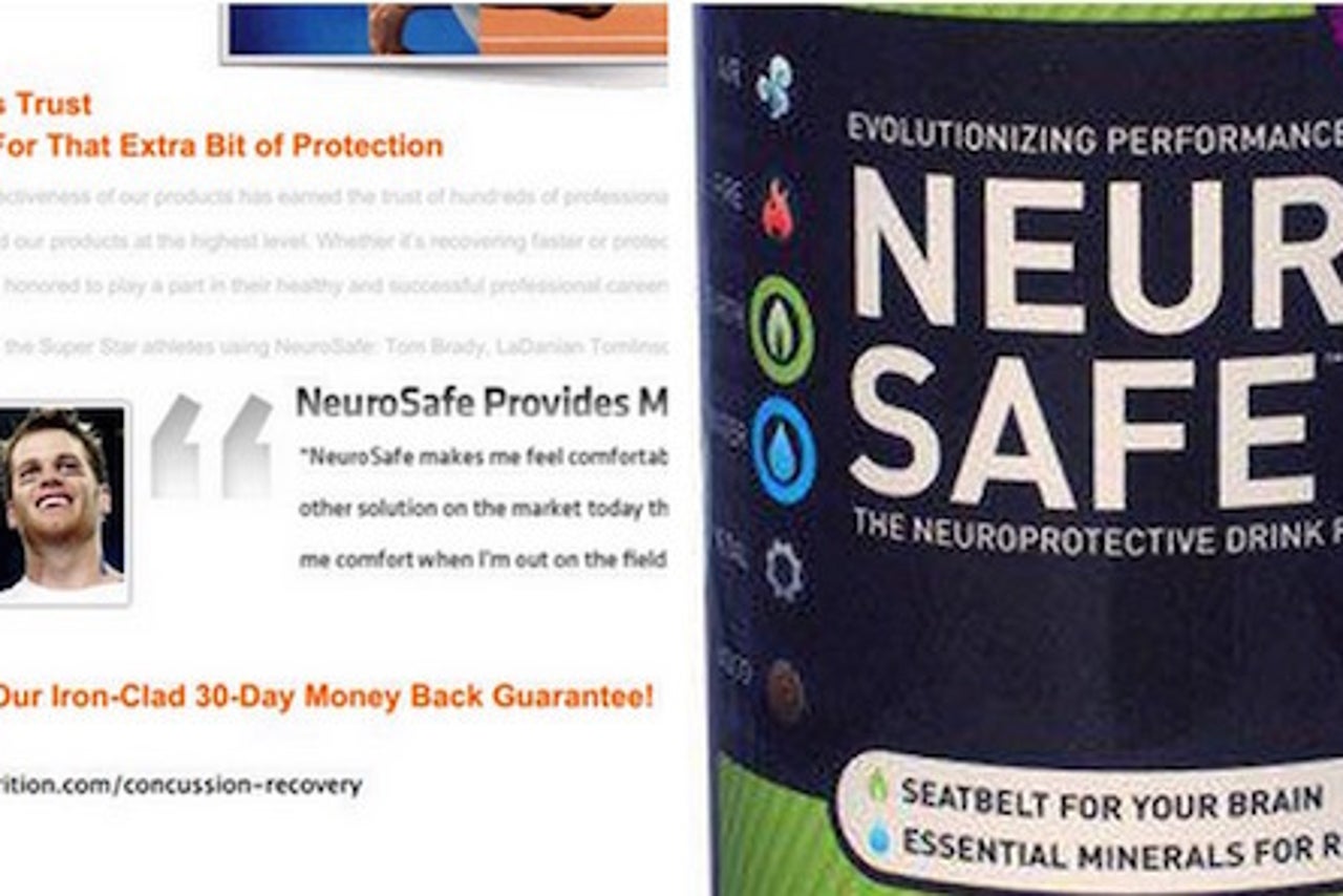 Tom Brady endorsed a concussion-protection drink, too? | FOX Sports