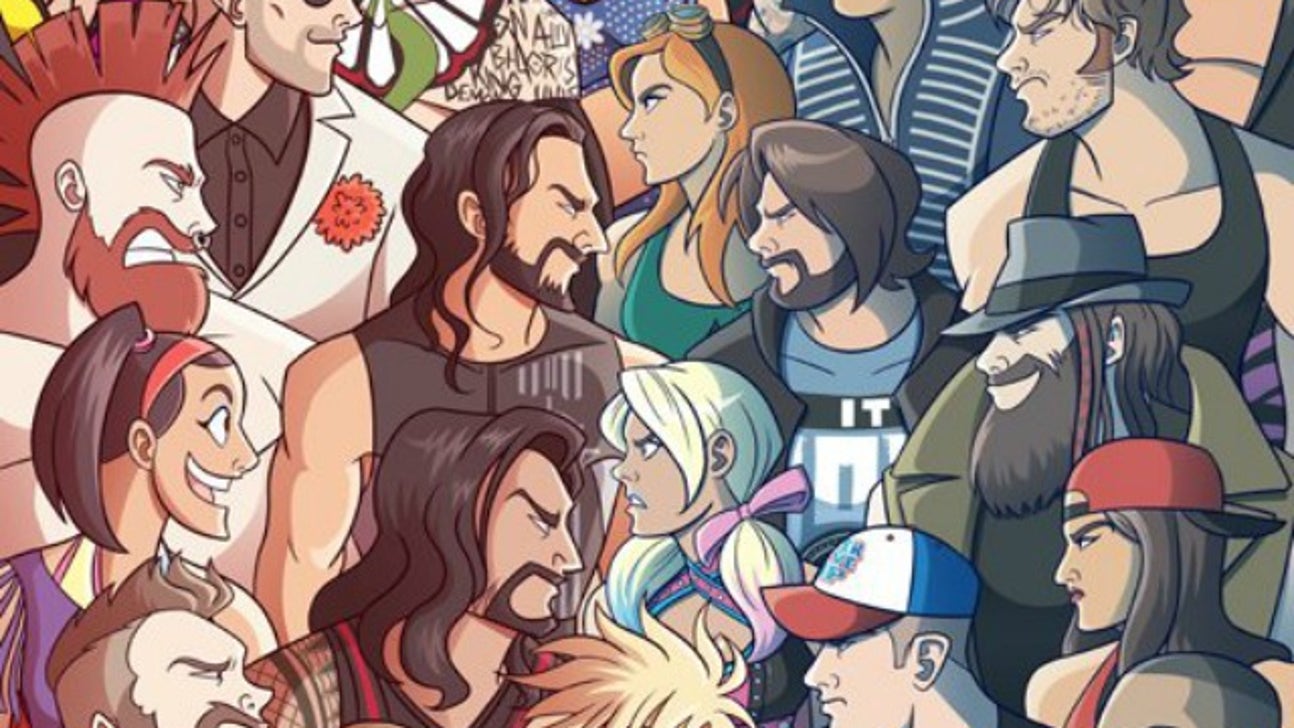 Cartoonist creates amazing WWE 'Raw vs. Smackdown' drawing | FOX Sports