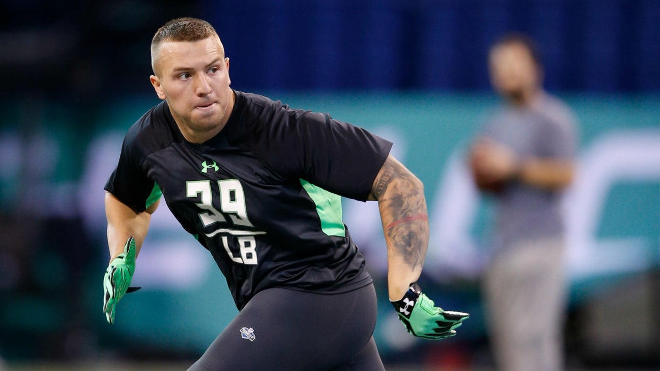 Scooby Wright found out the Browns drafted him and jumped in a pool ...