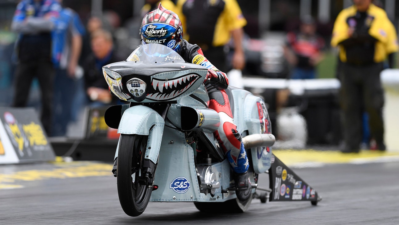 Angelle Sampey leads Pro Stock Motorcycle qualifying in Atlanta | FOX ...