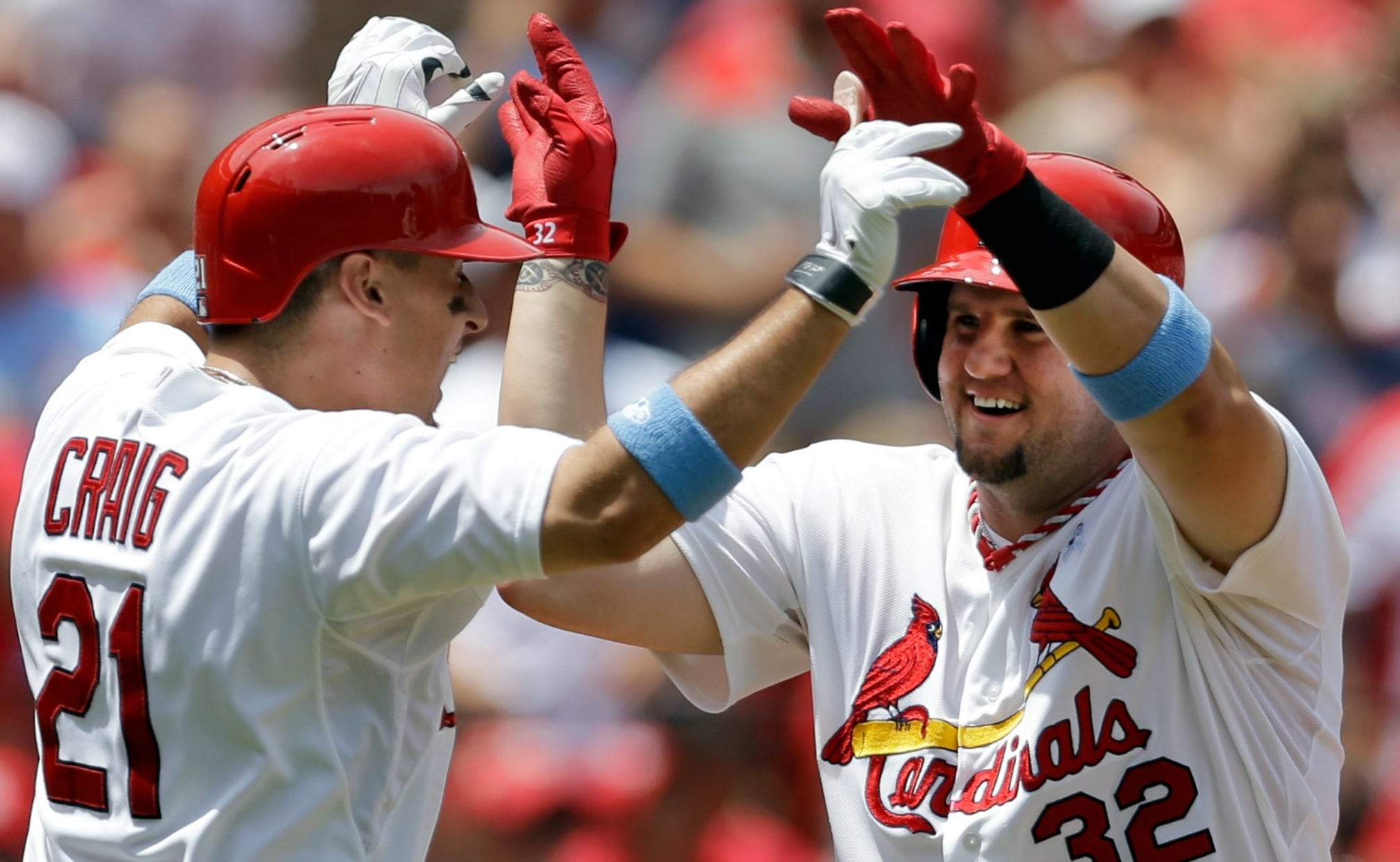 Adams returns with a bang -- three of 'em, actually -- as Cards sweep ...