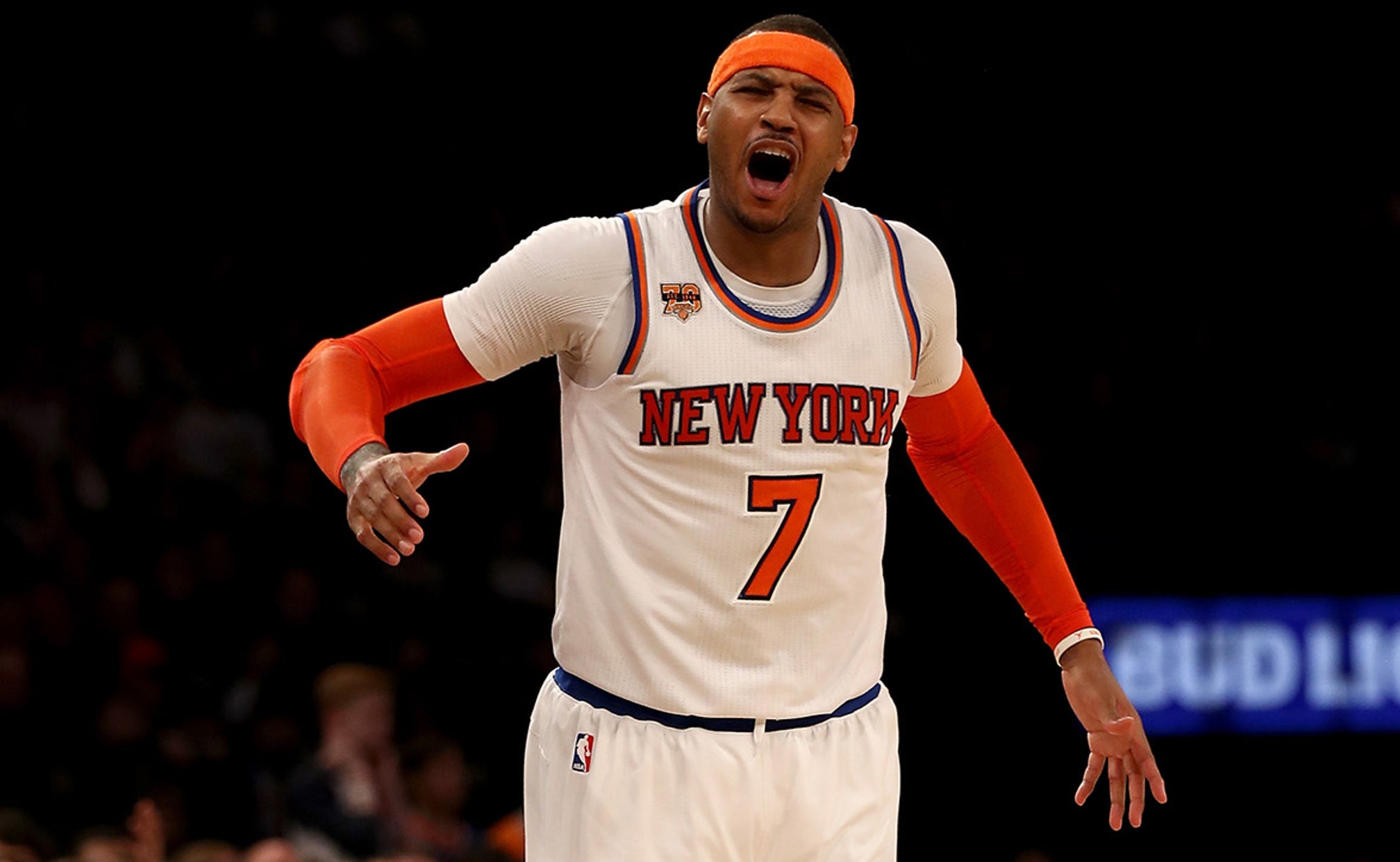Carmelo Anthony saves Knicks from yet another collapse, drills game ...
