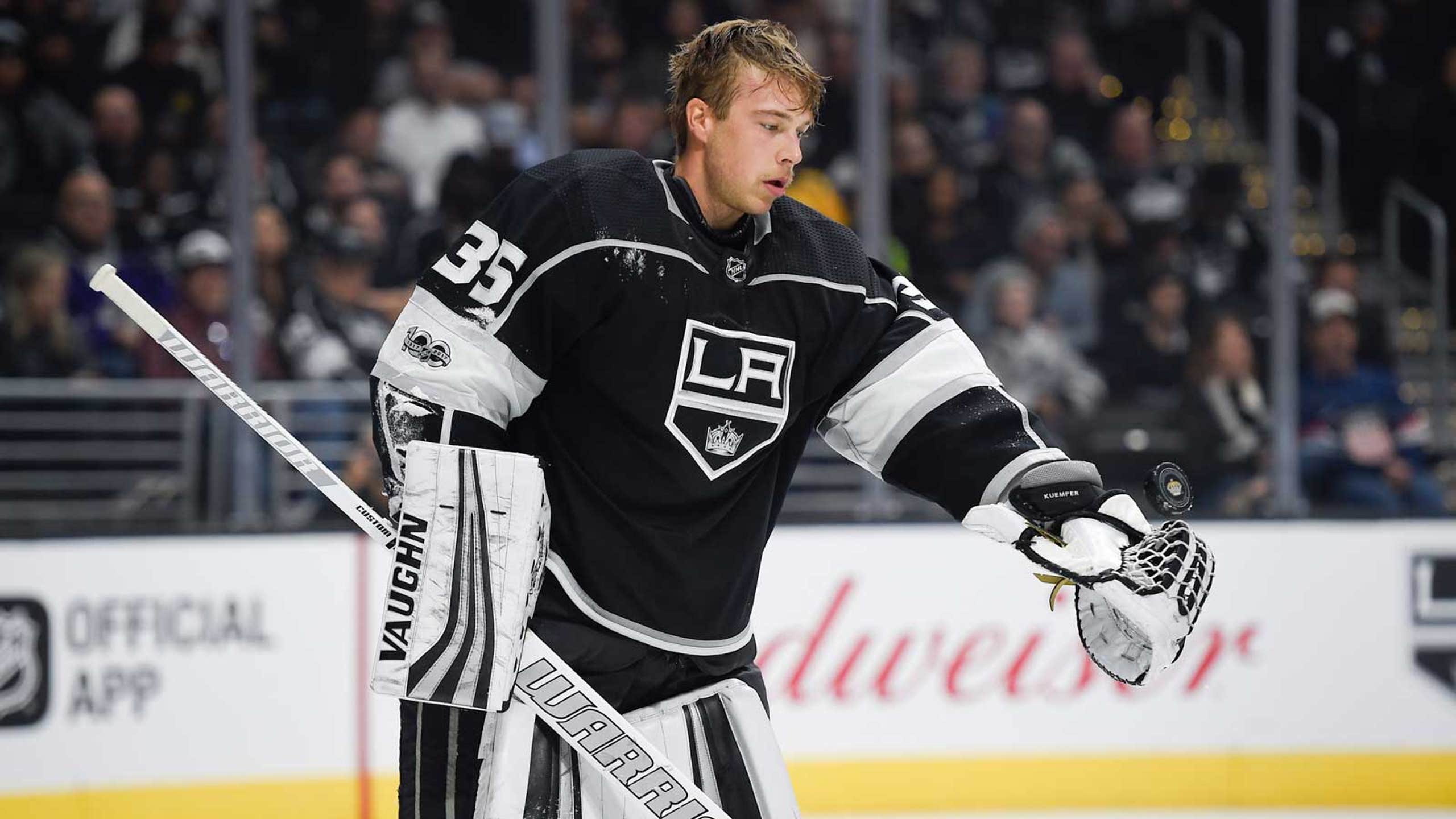 Coyotes acquire goalie Kuemper from Kings for Rieder, Wedgewood | FOX ...
