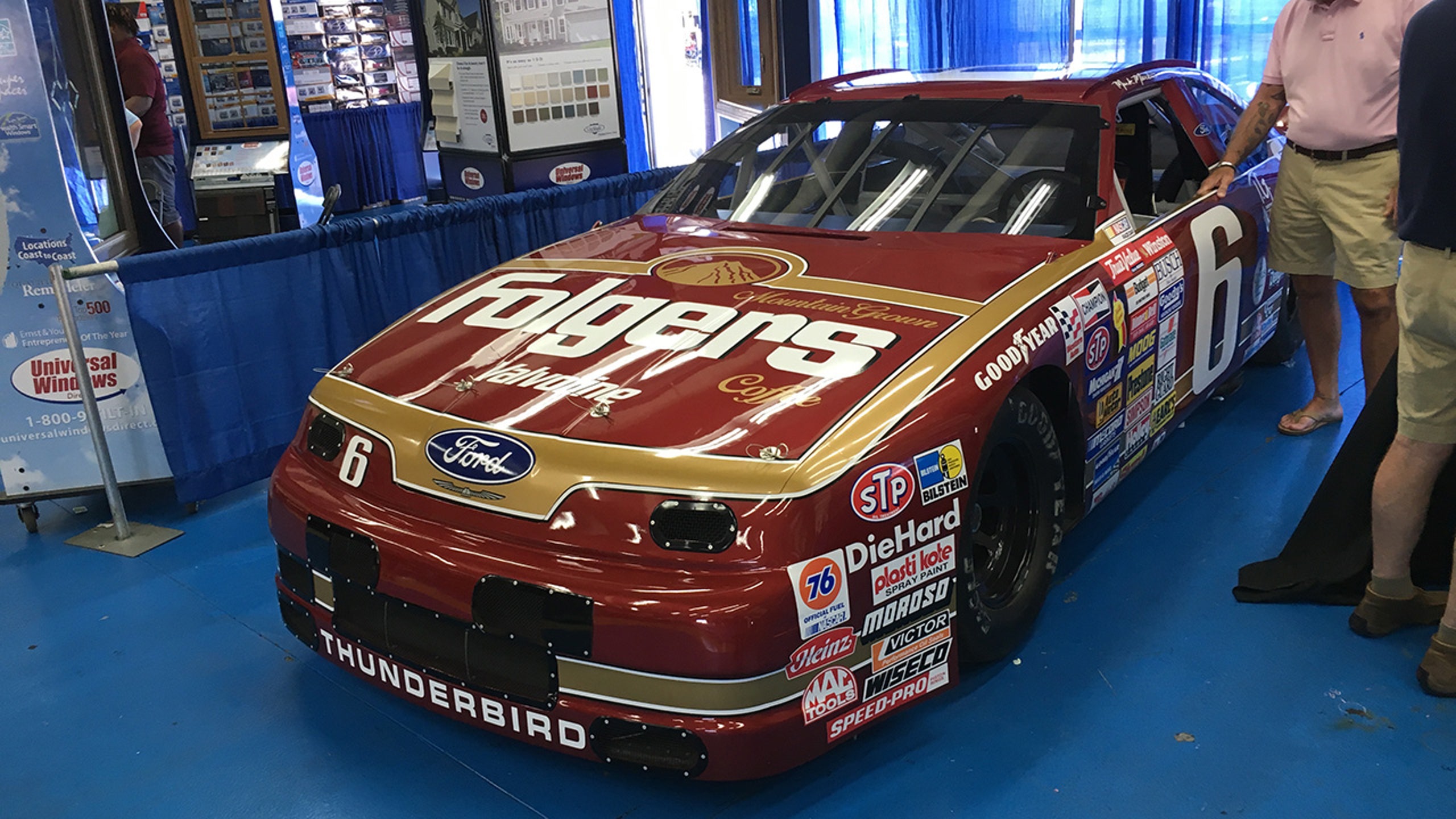 Mark Martin's classic No. 6 Ford Thunderbird shines at Charlotte Auto ...