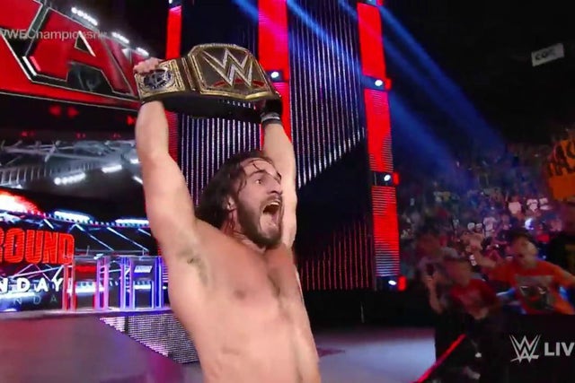 WWE title match ends in rare draw after double pin | FOX Sports