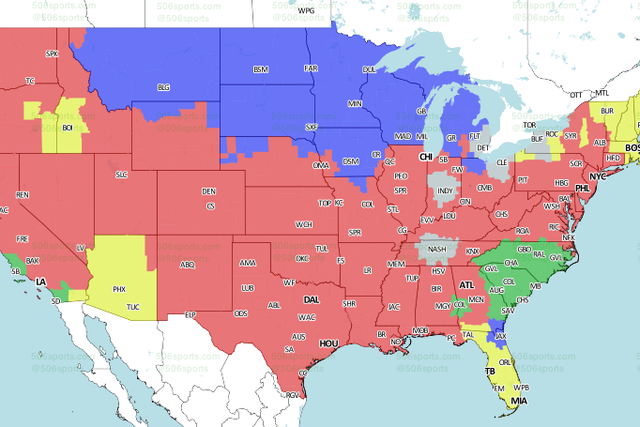 NFL Week 14: TV Schedule and Broadcast Maps | FOX Sports