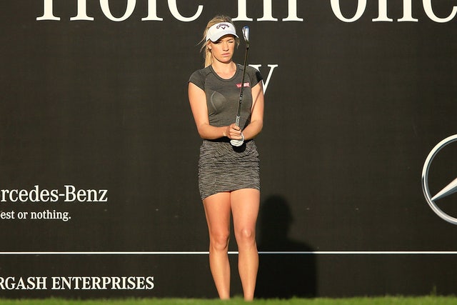 Instagram beauty Paige Spiranac has rough pro golf debut in Dubai ...