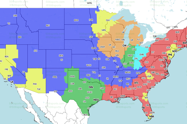 NFL Week 14: TV Schedule and Broadcast Maps | FOX Sports