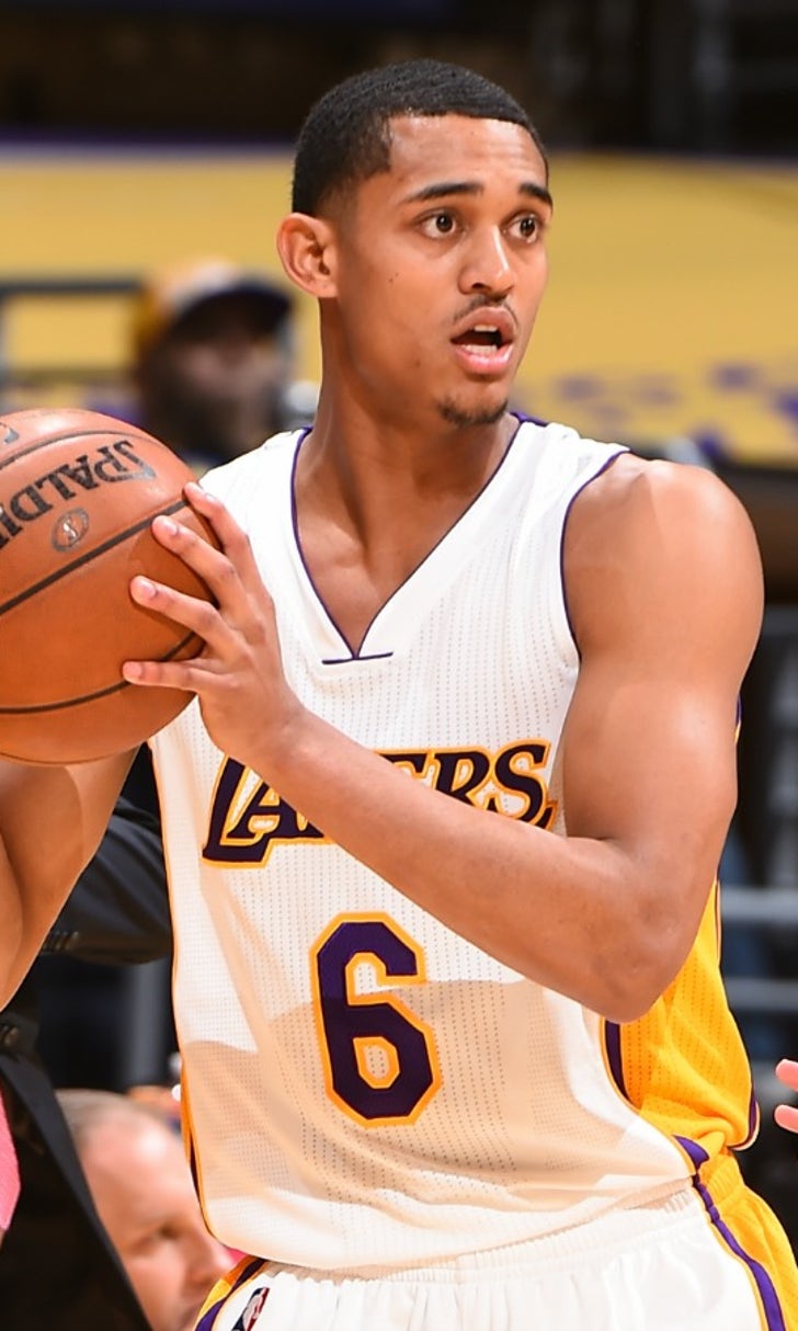 Lakers guard Jordan Clarkson wore a kilt after beating the Hawks | FOX ...